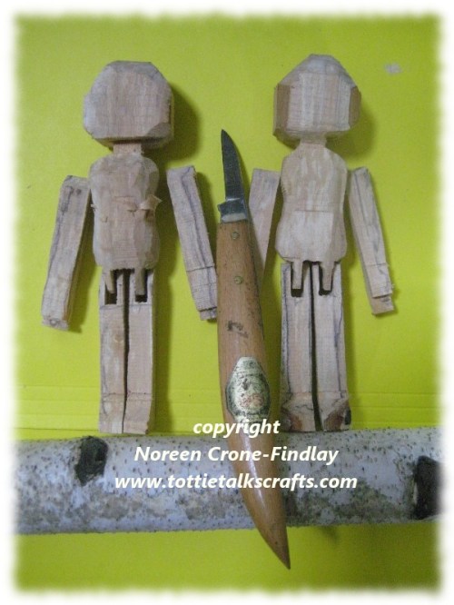 Carving and weaving for the Birch Tree Sisters | Tottie Talks Crafts Blog