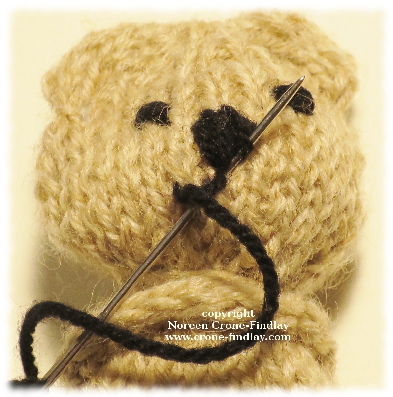 Knitted Comfort Bear by Noreen Crone-Findlay | Tottie Talks Crafts Blog