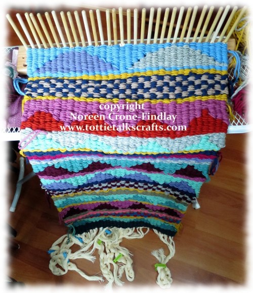 Peg and Stick Loom weaving | Tottie Talks Crafts Blog