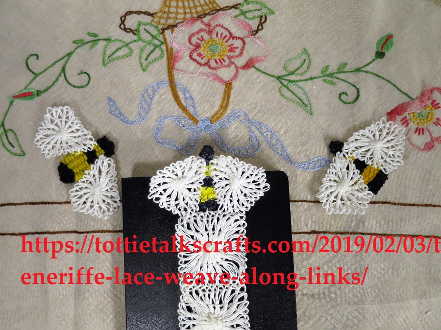 Teneriffe Lace Bookmark | Tottie Talks Crafts Blog