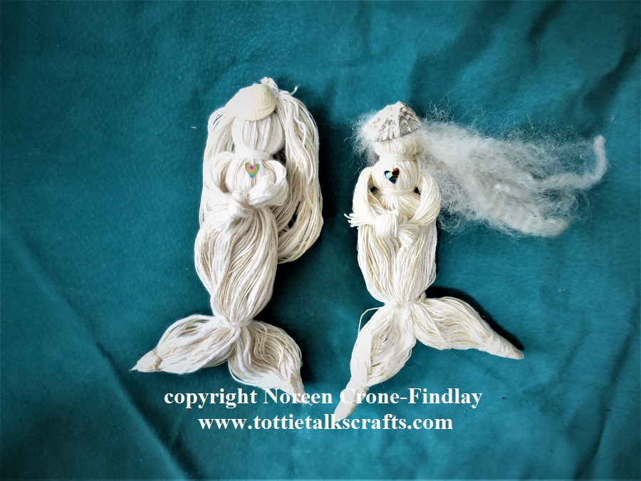 How to Make a Simple Mermaid Doll with Yarn | Tottie Talks Crafts Blog